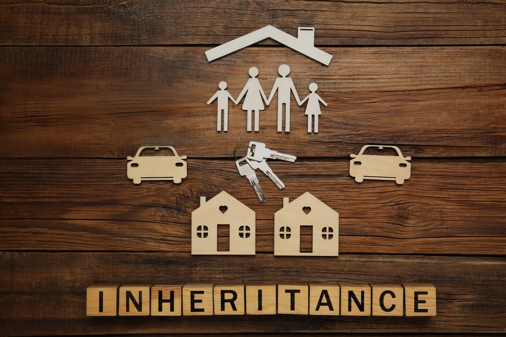 Word,Inheritance,Made,With,Cubes,And,Different,Cutouts,On,Wooden ...